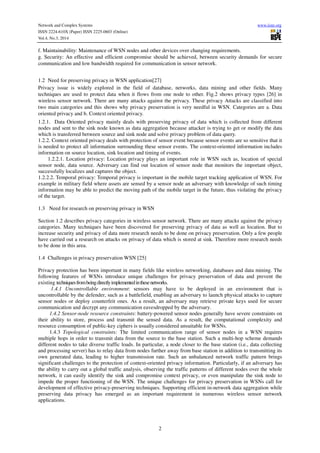 A review of privacy preserving techniques in wireless sensor network | PDF