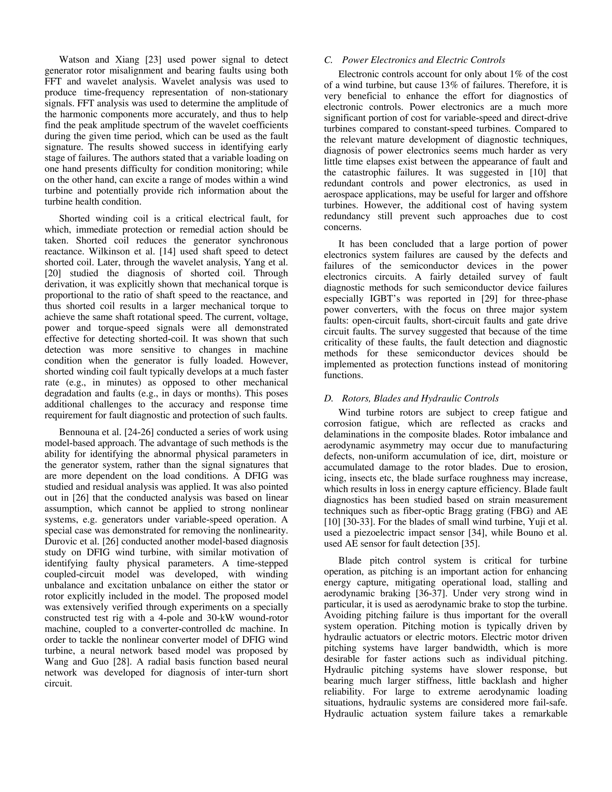 A Review Of Recent Advances In Wind Turbine Condition Monitoring And