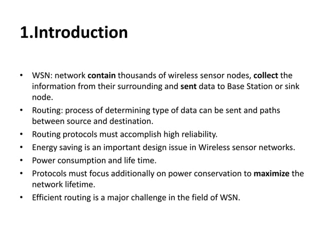 A review of routing protocols in wsn | PPT