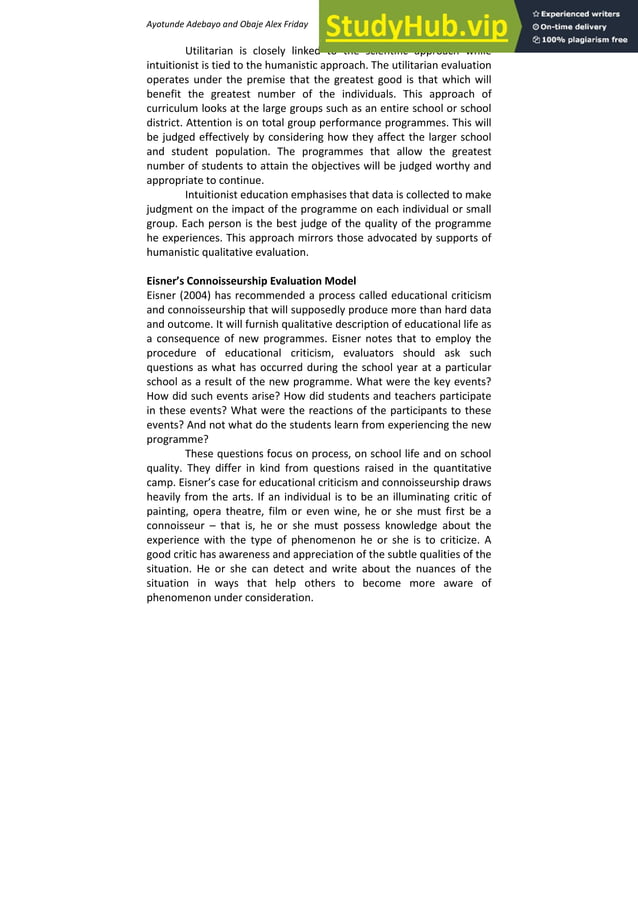 A Review Of Scientific And Humanistic Approaches In Curriculum ...