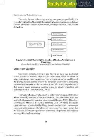 A REVIEW OF SEATING ARRANGEMENTS TOWARDS THE 21St CENTURY CLASSROOM ...