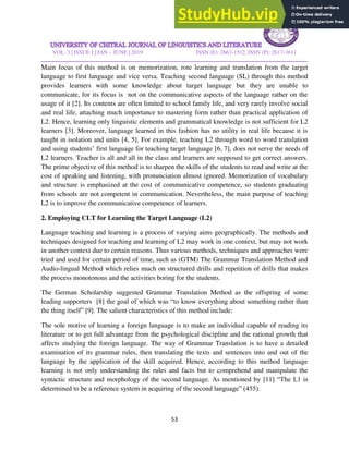 A Review Of Second Language Teaching And Learning Through Short Fiction And Communicative ...