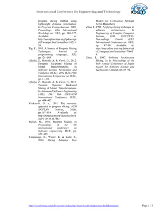 A review of slicing techniques in software engineering | PDF