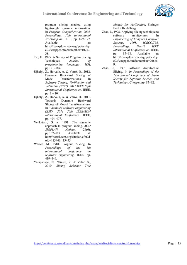 A Review Of Slicing Techniques In Software Engineering Pdf Programming Languages Computing