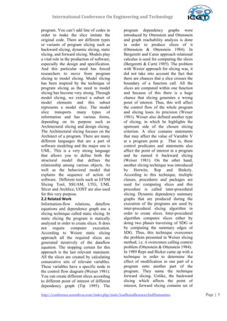 A review of slicing techniques in software engineering | PDF