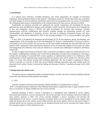 A review of soa modeling approaches for enterprise information systems | PDF