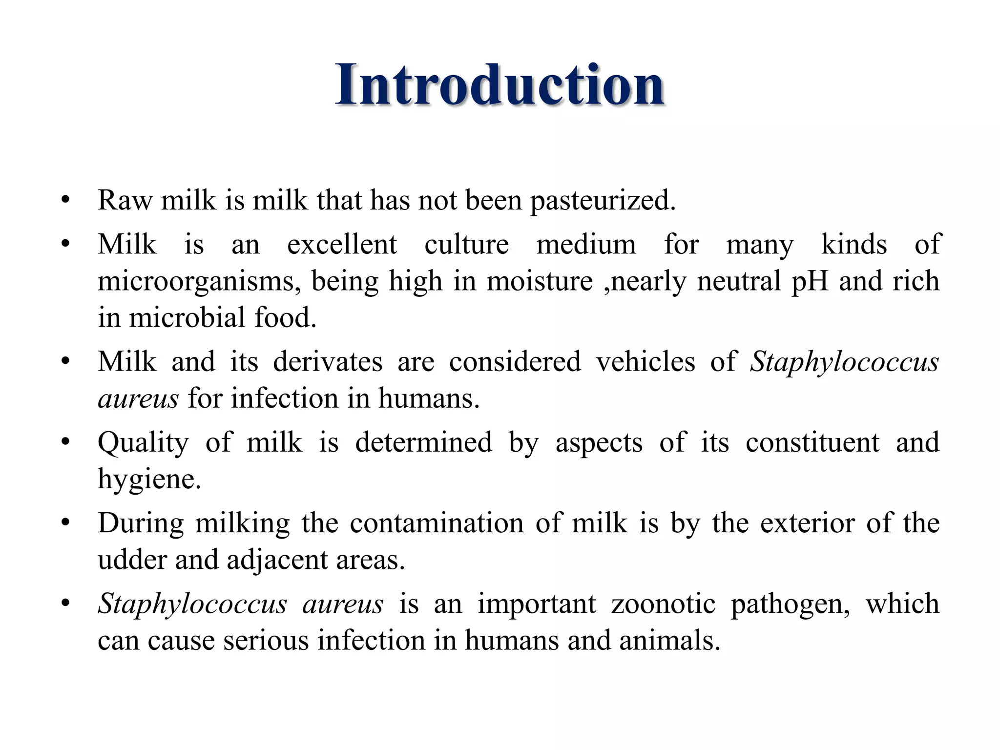 A Review Of Staphylococcus Aureus Prevalence From Raw Pptx
