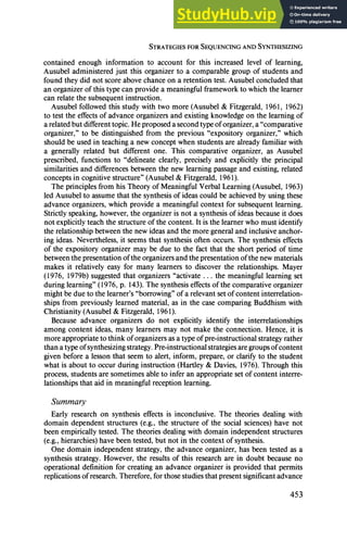 A Review Of Strategies For Sequencing And Synthesizing Instruction | PDF