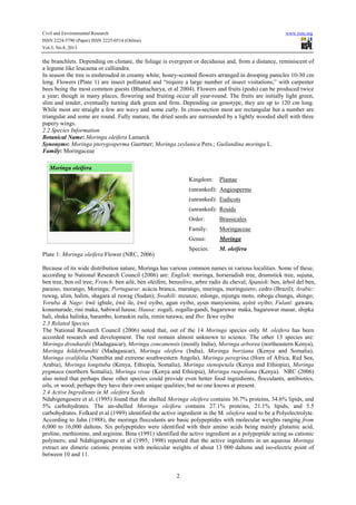 A review of the applications of moringa oleifera seeds extract in water ...