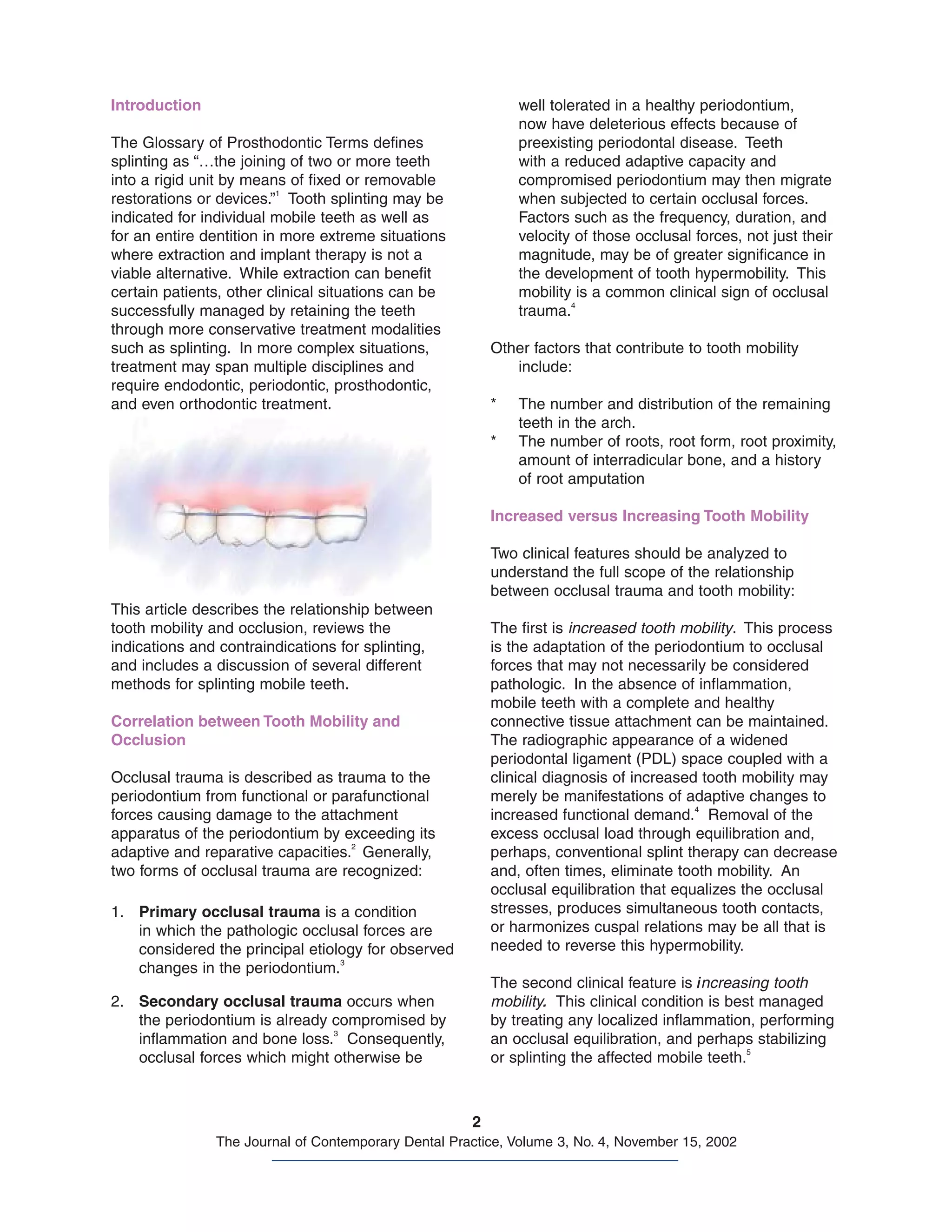 A+review+of+the+clinical+management+of+mobile+teeth | PDF
