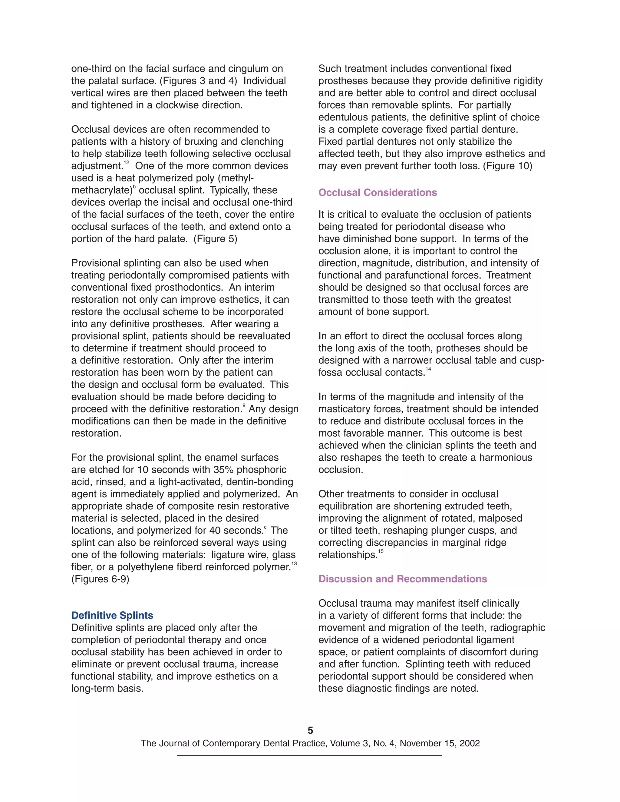 A+review+of+the+clinical+management+of+mobile+teeth | PDF