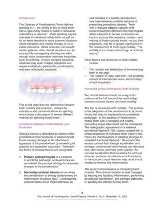 A+review+of+the+clinical+management+of+mobile+teeth | PDF