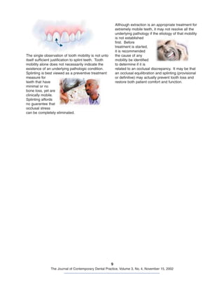 A+review+of+the+clinical+management+of+mobile+teeth | PDF