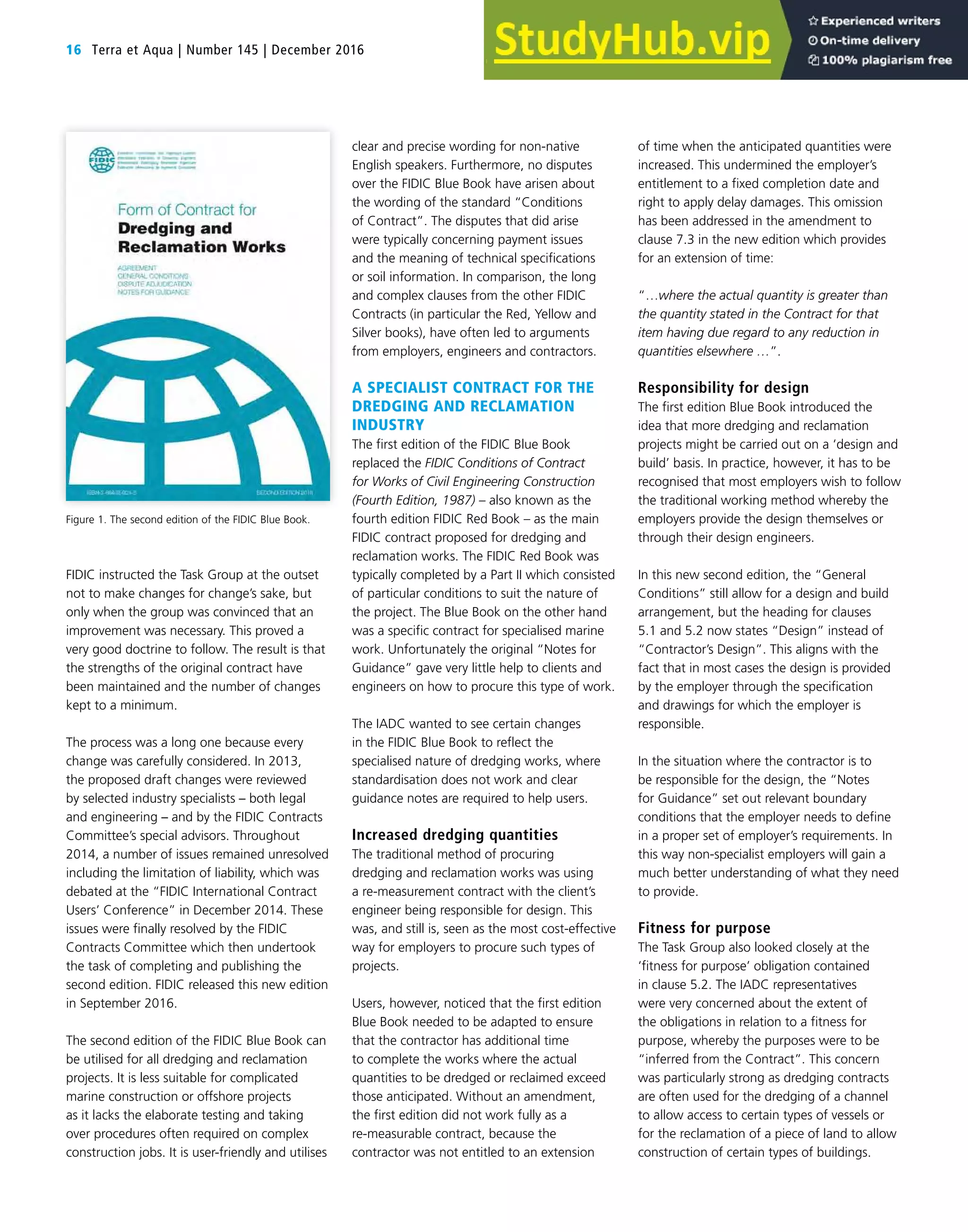 A Review Of The FIDIC Blue Book (2Nd Edition) | PDF