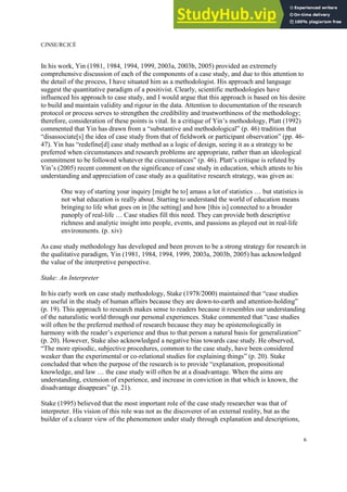 A Review Of The Literature On Case Study Research | PDF