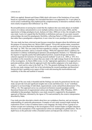 A Review Of The Literature On Case Study Research | PDF