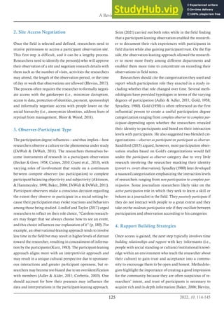 A Review Of The Participant Observation Method In Journalism Designing ...