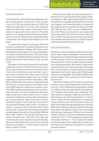 A Review Of The Participant Observation Method In Journalism Designing ...