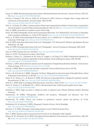 A Review Of The Participant Observation Method In Journalism Designing ...