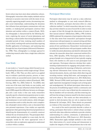 A Review Of The Participant Observation Method In Journalism Designing ...