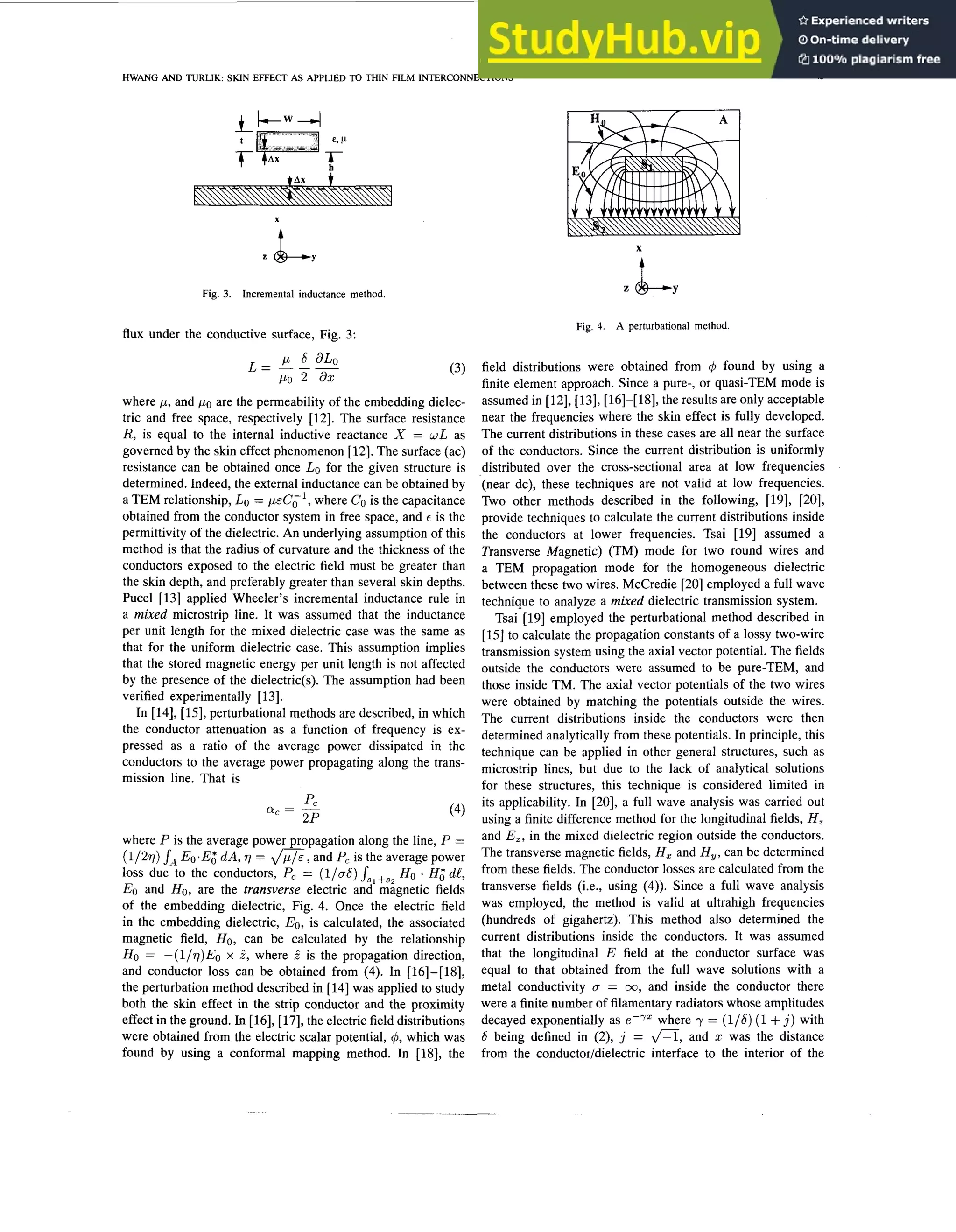 A Review Of The Skin Effect As Applied To Thin Film Interconnections | PDF