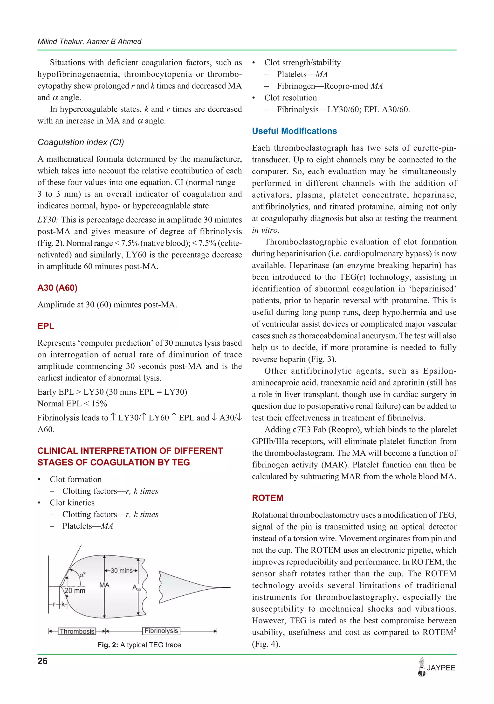 A review of thromboelastography | PDF