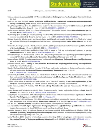 A Review Of TRIZ And Its Benefits Challenges In Stimulating Creativity In Problem Solving Of Pre ...