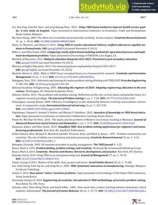 A Review Of TRIZ And Its Benefits Challenges In Stimulating Creativity In Problem Solving Of Pre ...