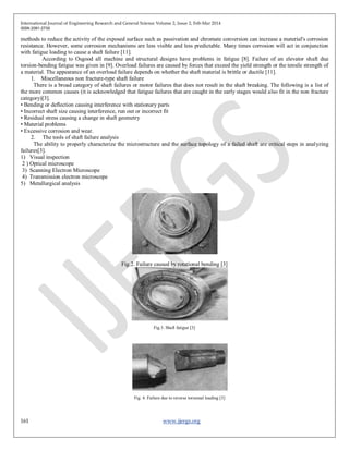 A review of various techniques used for shaft failure analysis | PDF