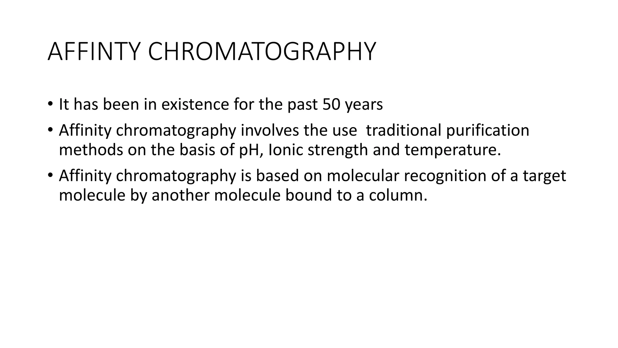 A review on affinity chromatography.ppt shady | PPT