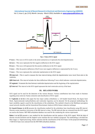A Review on Arrhythmia Detection Using ECG Signal | PDF