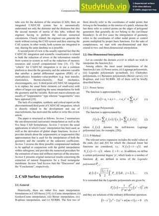 A Review On Attempts Towards CAD CAE Integration Using Macroelements | PDF | Civil Engineering ...