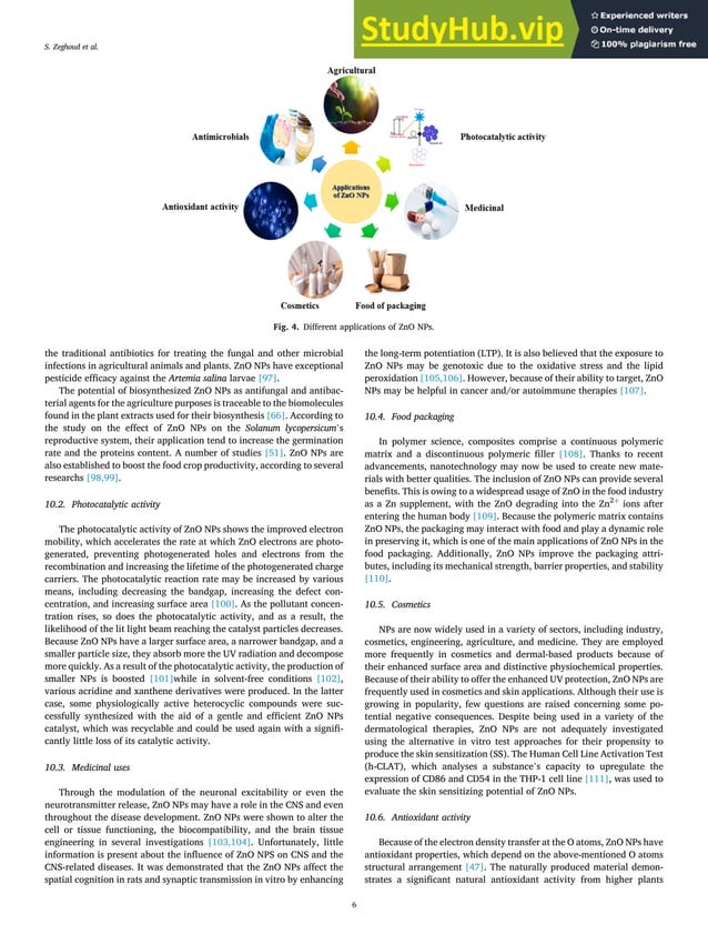 A review on biogenic green synthesis of ZnO nanoparticles by plant biomass and their ...