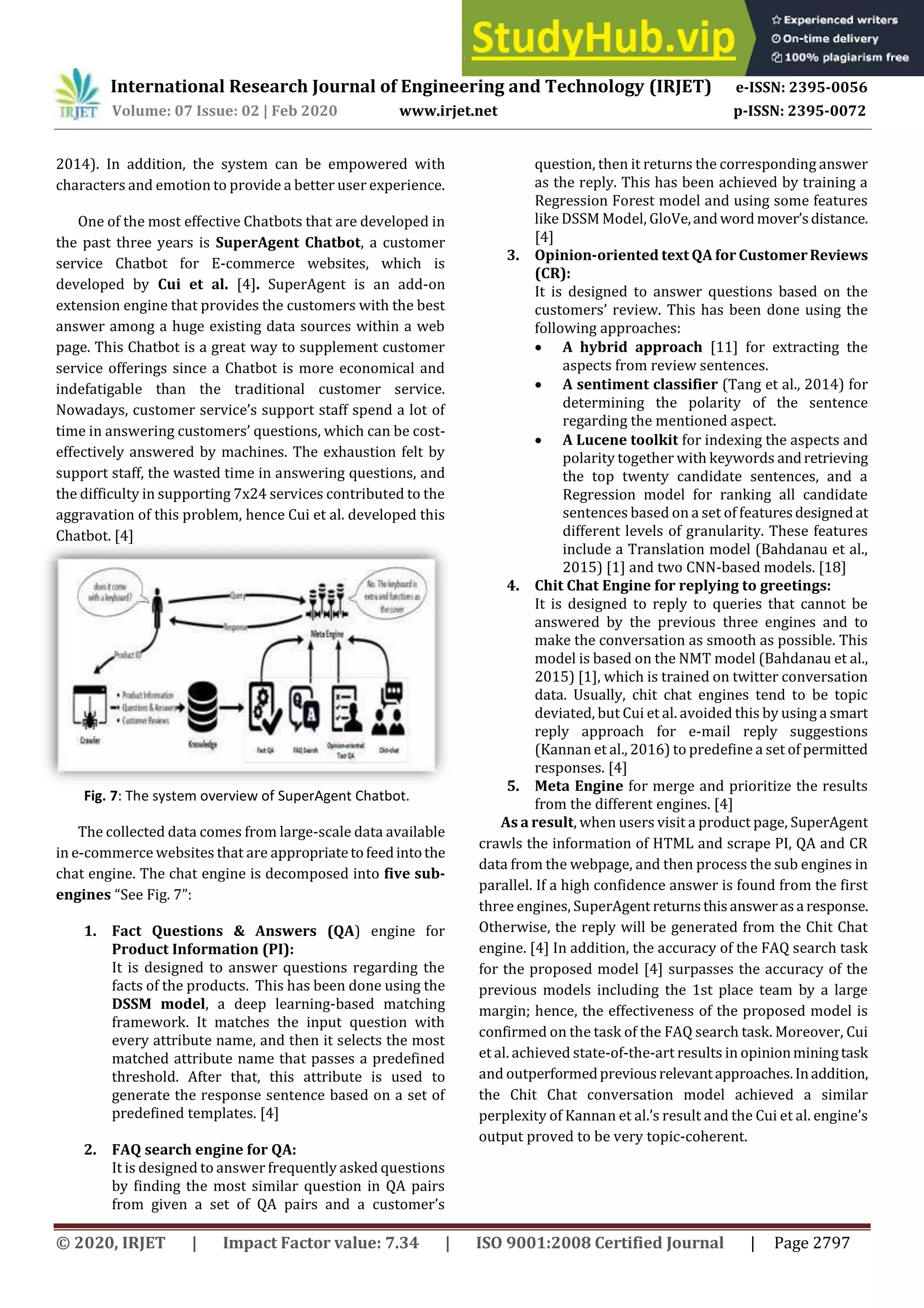 A Review On Chatbot Design And Implementation Techniques | PDF
