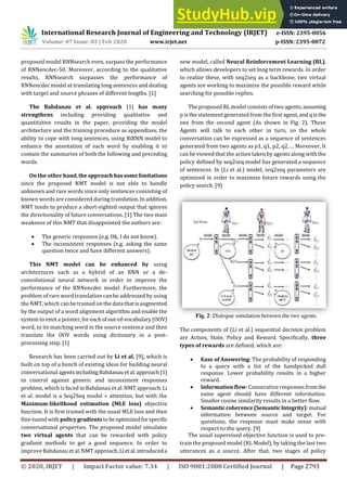 A Review On Chatbot Design And Implementation Techniques | PDF