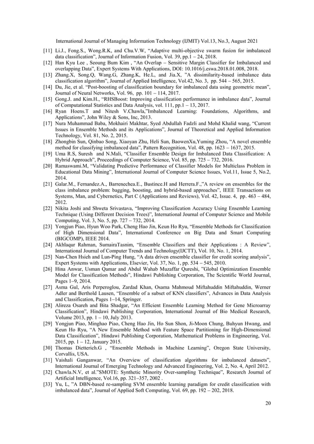 A Review on Classification of Data Imbalance using BigData | PDF | Databases | Computer Software ...