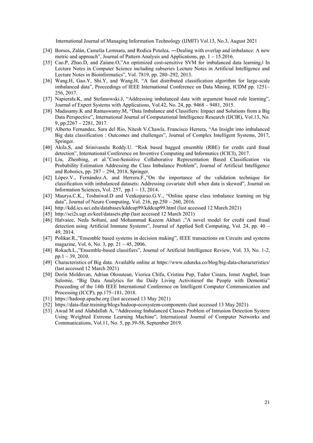 A Review on Classification of Data Imbalance using BigData | PDF | Databases | Computer Software ...