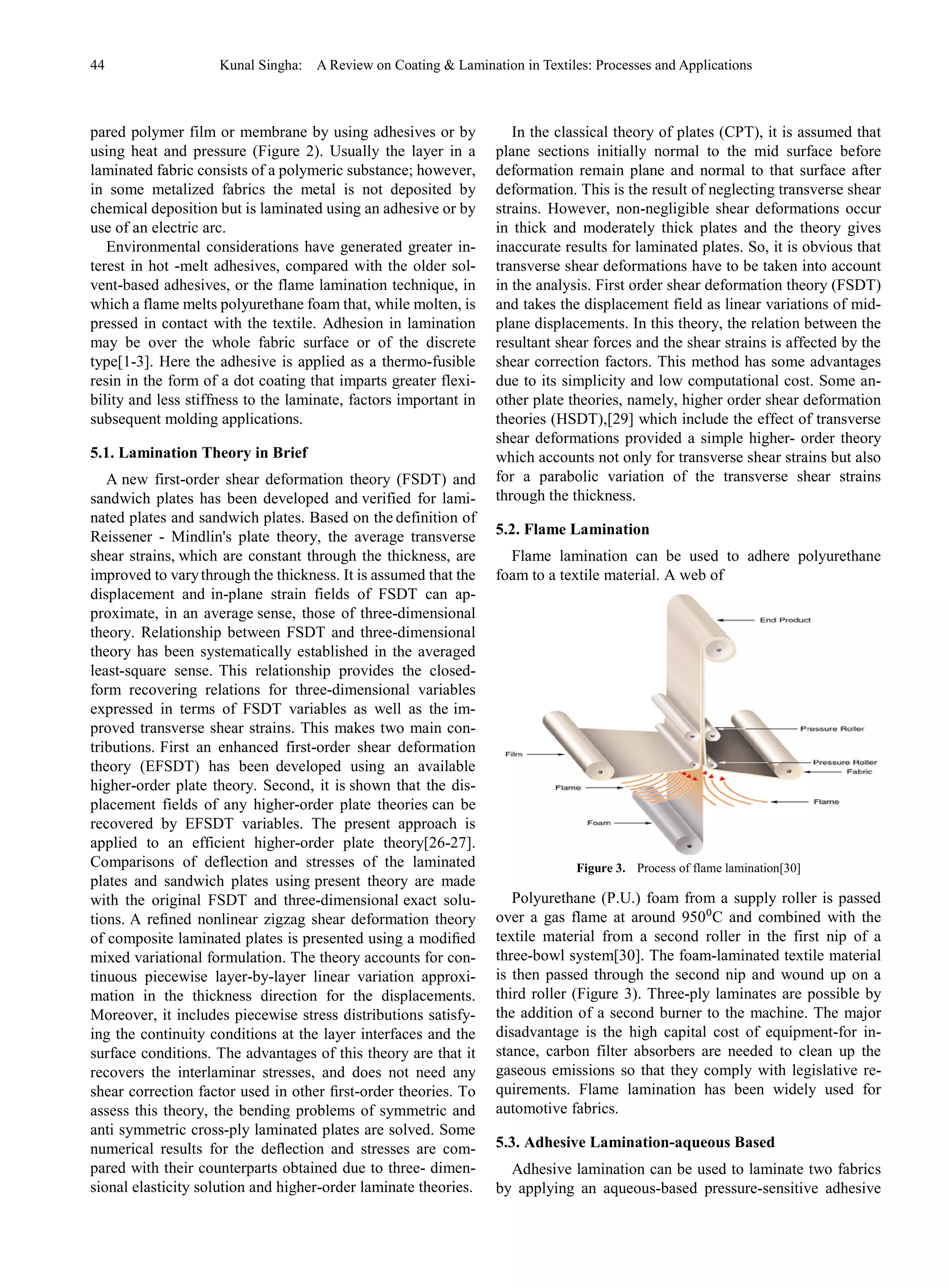 A review on coating & lamination in textiles processes and applications ...