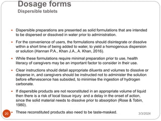 A Review on Current Solid Oral Pediatrics Dosage Forms.pptx