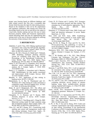 A Review On Data Mining In Banking Sector | PDF