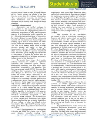 A Review On Data Warehouse Management | PDF