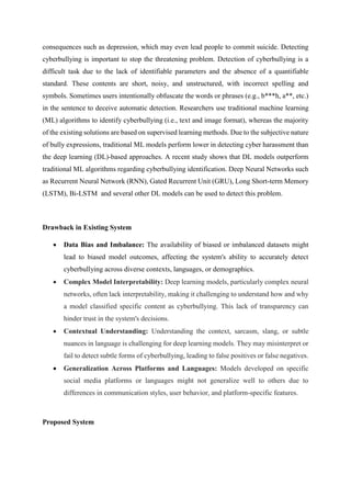 A Review on Deep-Learning-Based Cyberbullying Detection | PDF