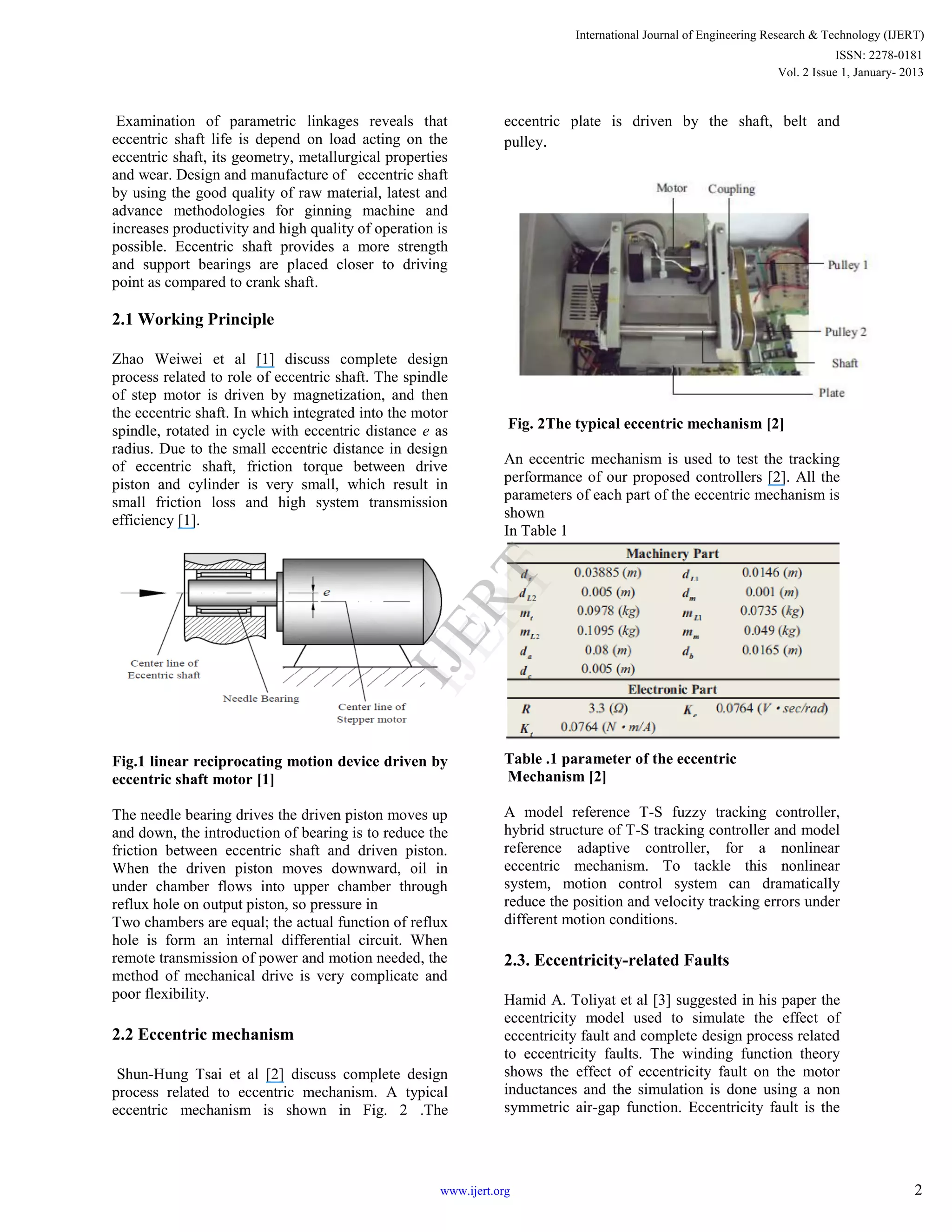 A review on design and development of eccentric shaft for cotton | PDF