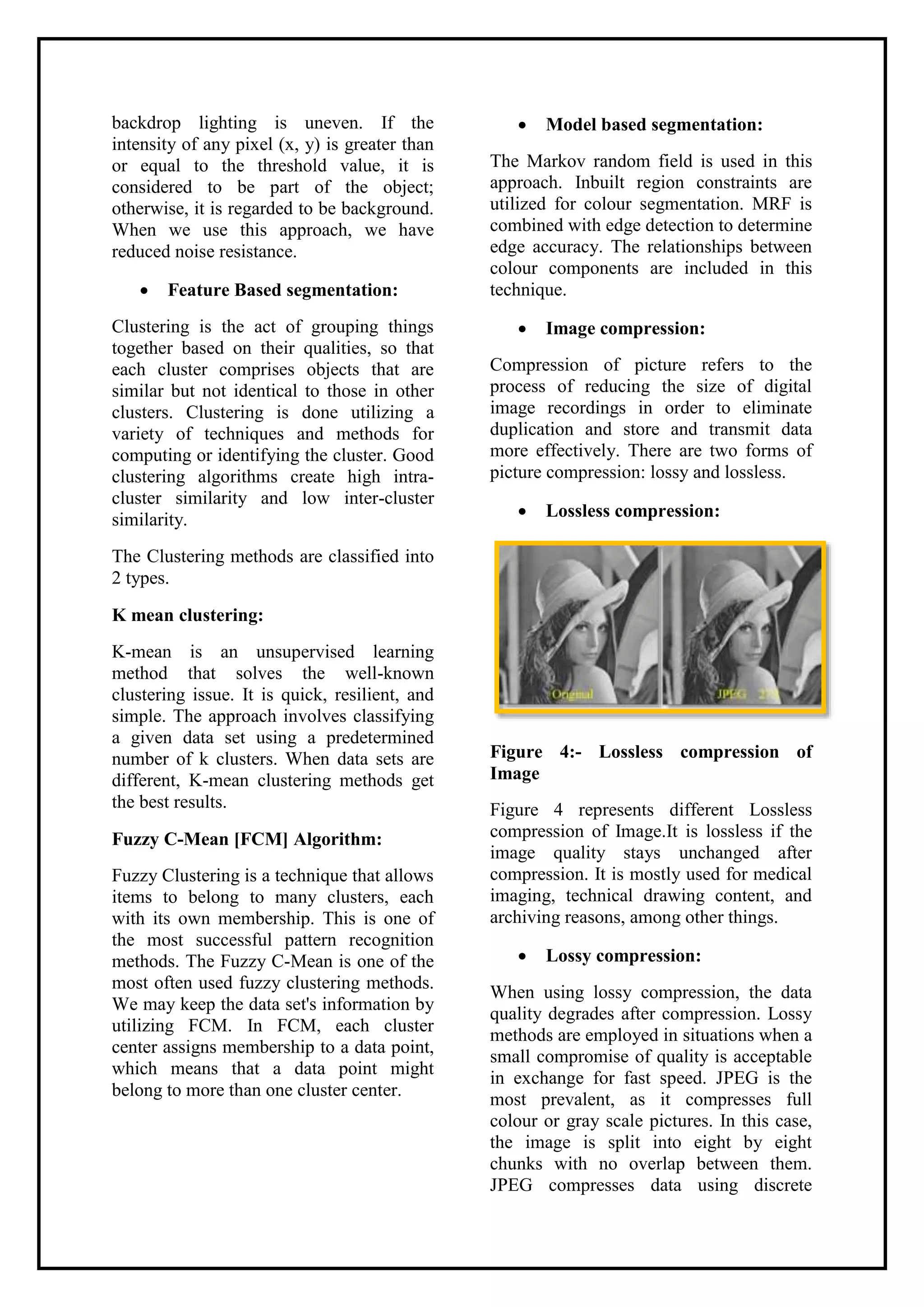 A review on digital image processing paper | PDF