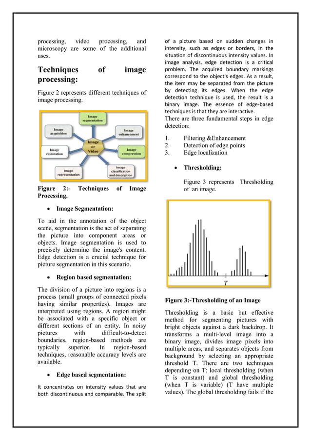 A review on digital image processing paper | PDF