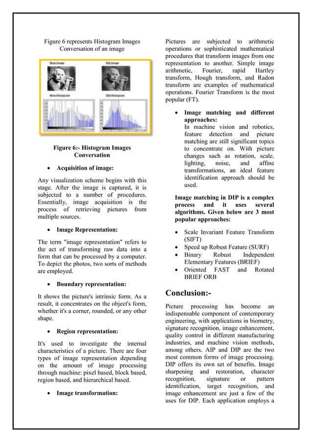 A review on digital image processing paper | PDF