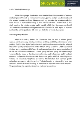 A Review On Dimensions Of Service Quality Models | PDF