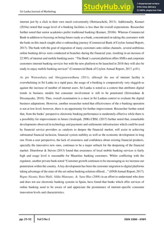 A Review On E-Banking Adoption In The Context Of E-Service Quality | PDF