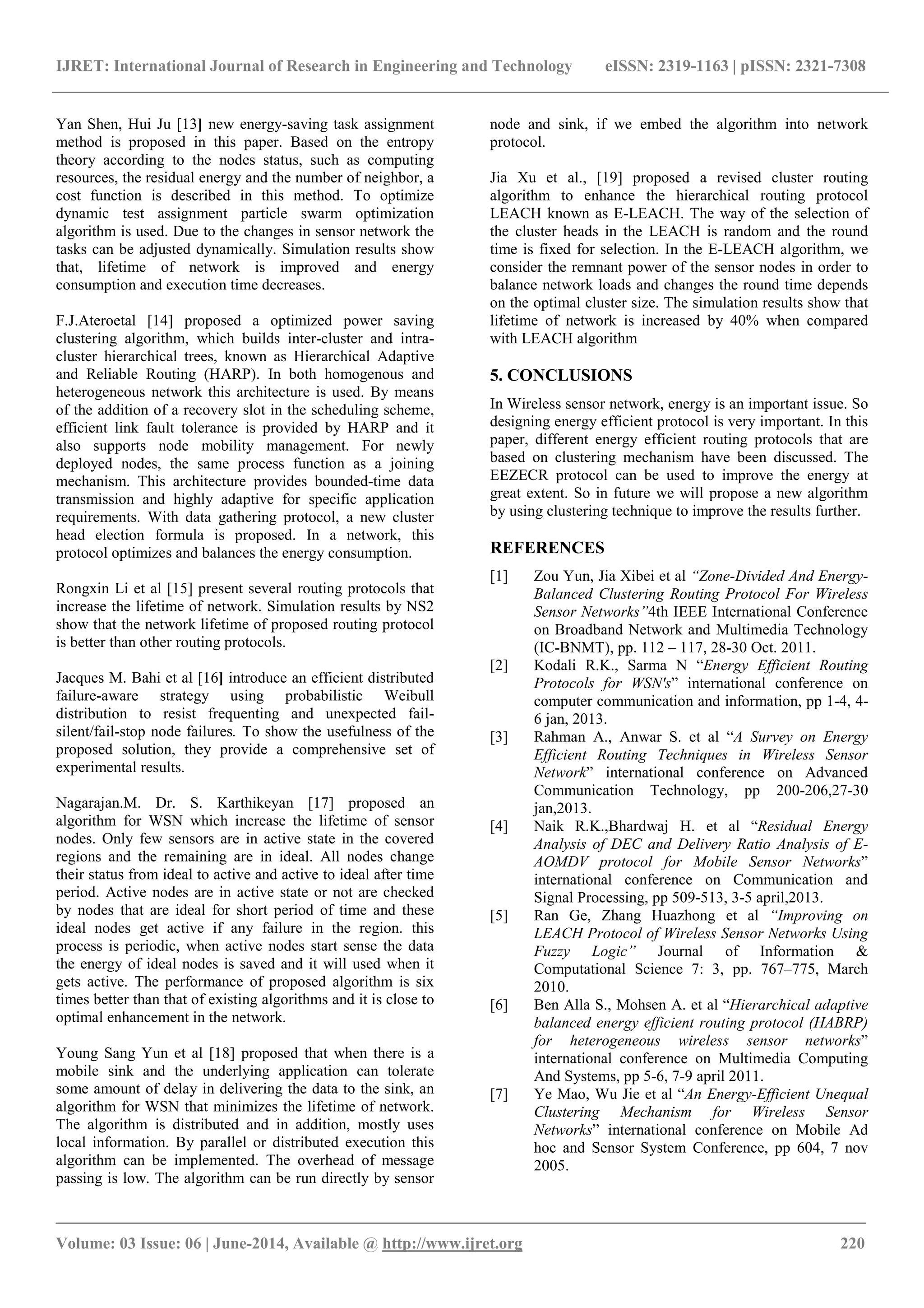 A review on energy efficient clustering routing | PDF A review on energy efficient clustering routing | PDF