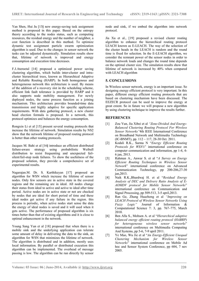 A Review On Energy Efficient Clustering Routing Pdf